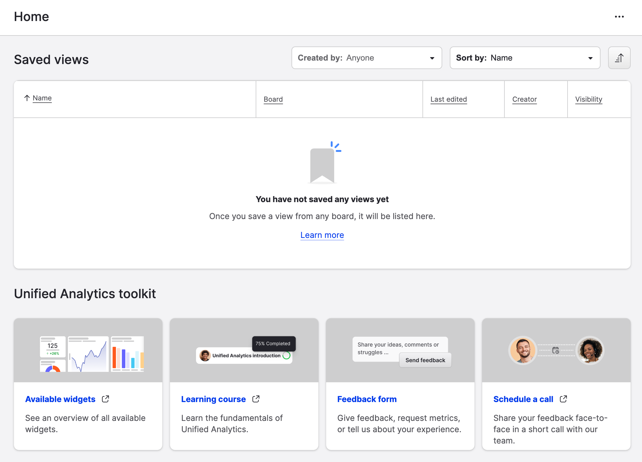 Using Unified Analytics